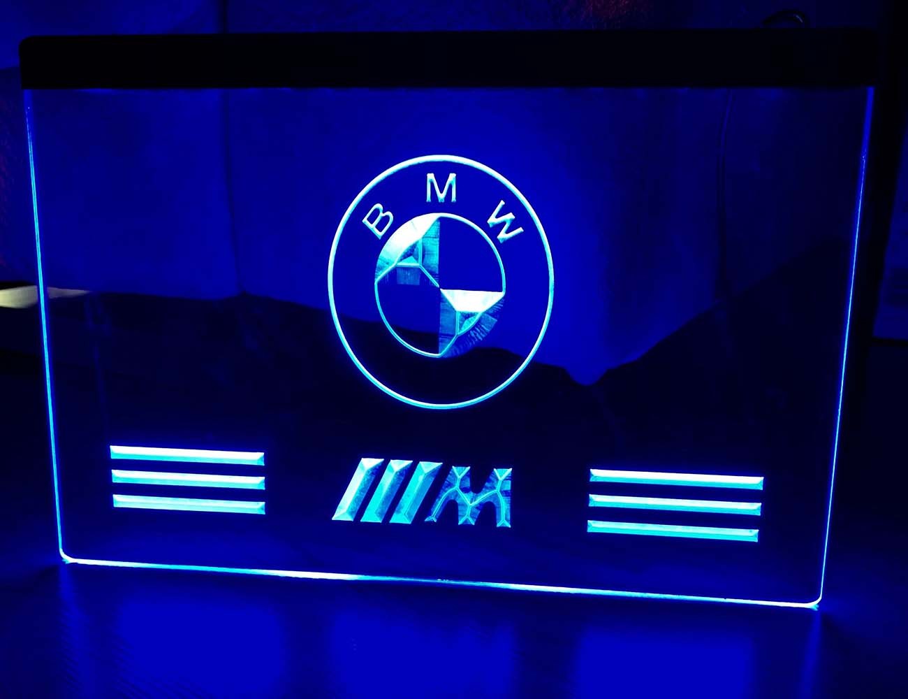BMW LED Neon Sign Hang Signs Wall Home Decor, Room, Garage Glowing ...