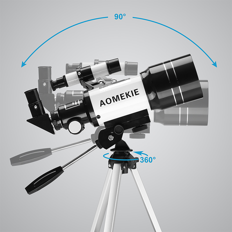 Astronomical Telescope With Tripod Finderscope Terrestrial Space