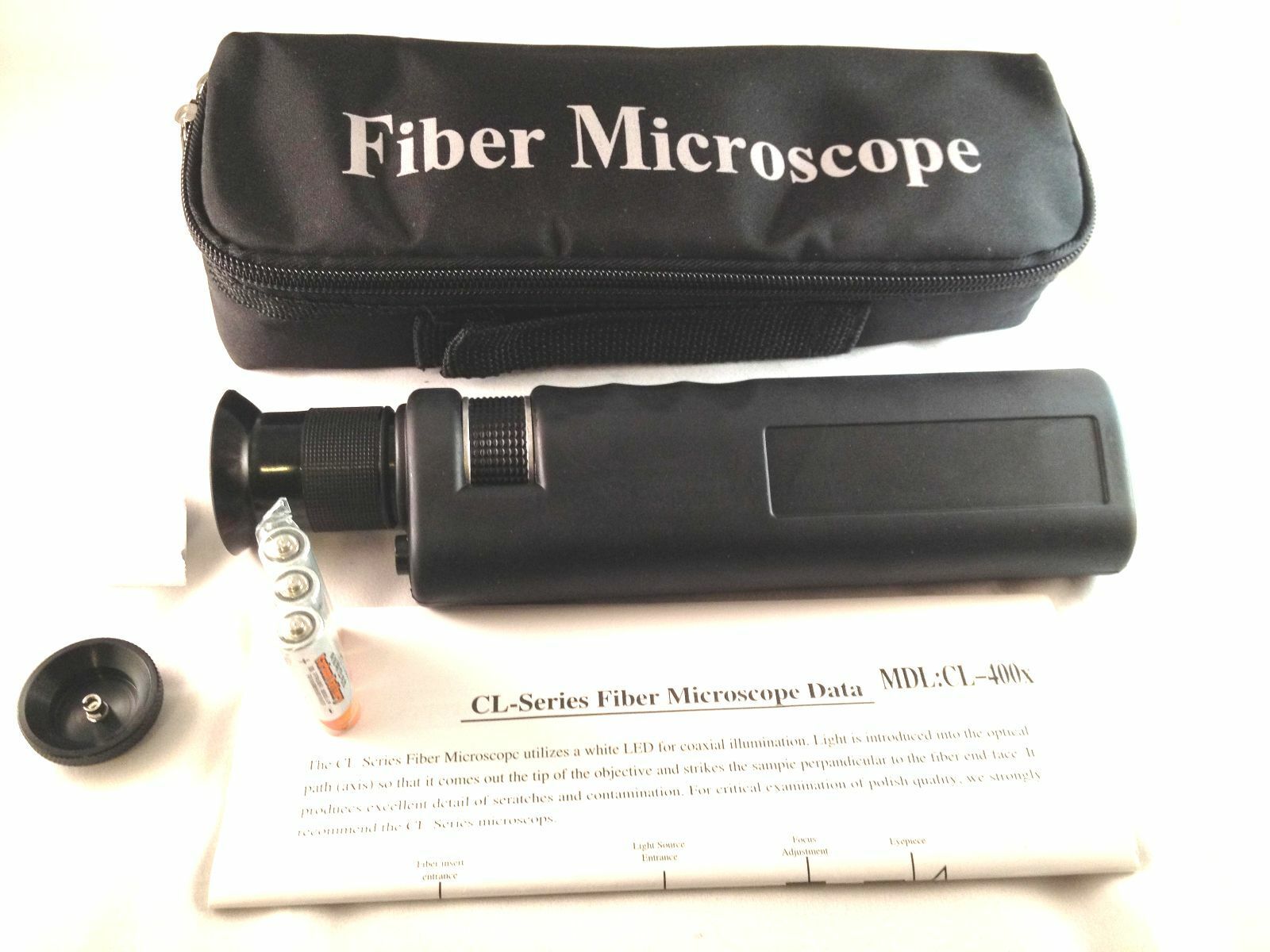 Ade Advanced Optics Fiber Optical Microscope Optic Scope 400x Light AP ...