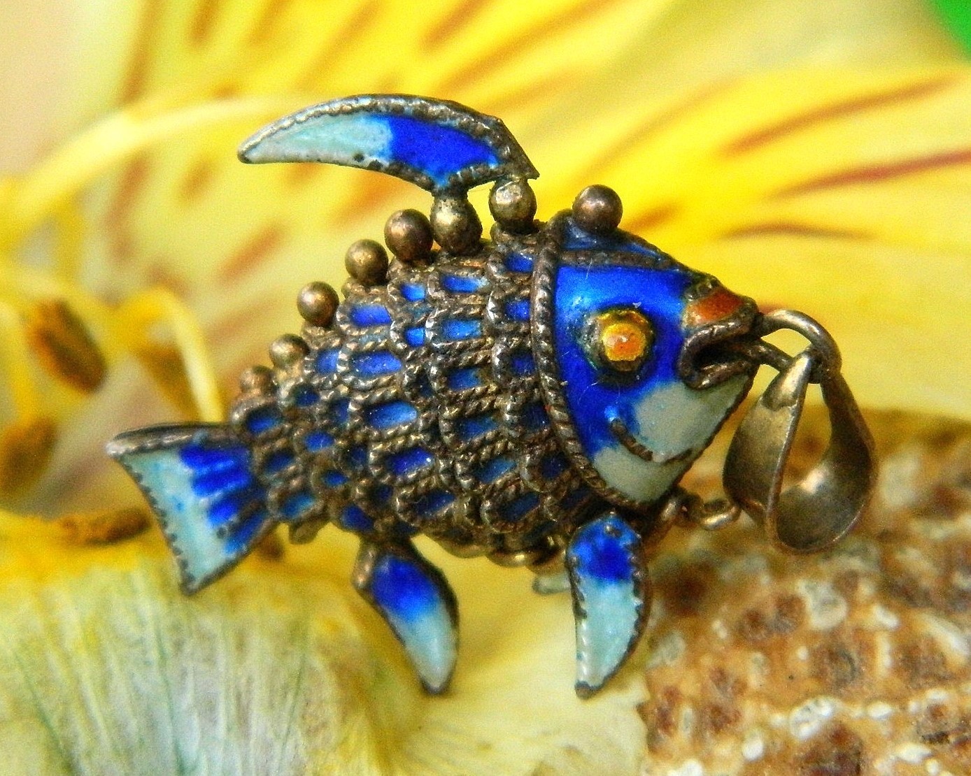 Vintage Fish Koi Articulated Chinese Charm and 21 similar items