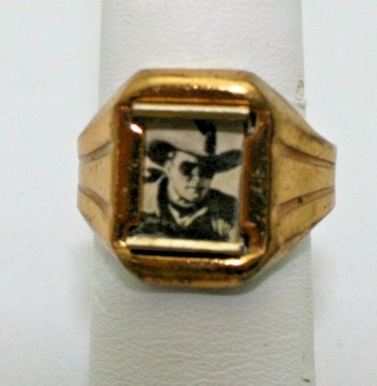 Lone Ranger Ring 1940s Army Secret Compartment Photo Ring Vintage - Pre ...