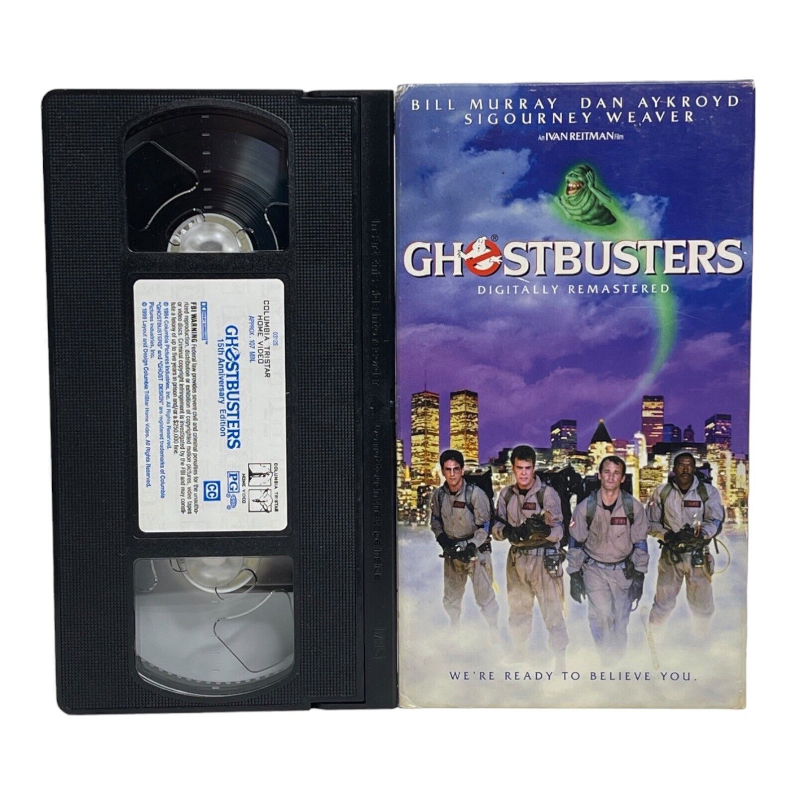 Ghostbusters, 1984 (VHS, 1999) Bill Murray, Dan Aykroyd, Sigourney ...