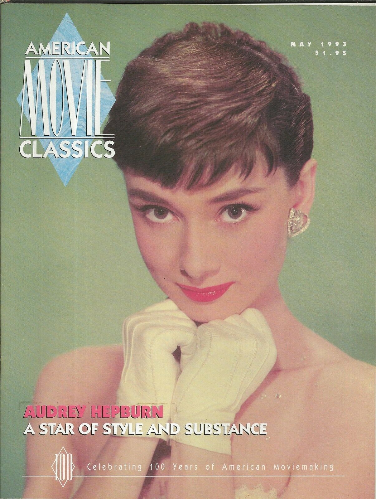 ORIGINAL Vintage May 1993 AMC Magazine Audrey Hepburn Paul Newman ...