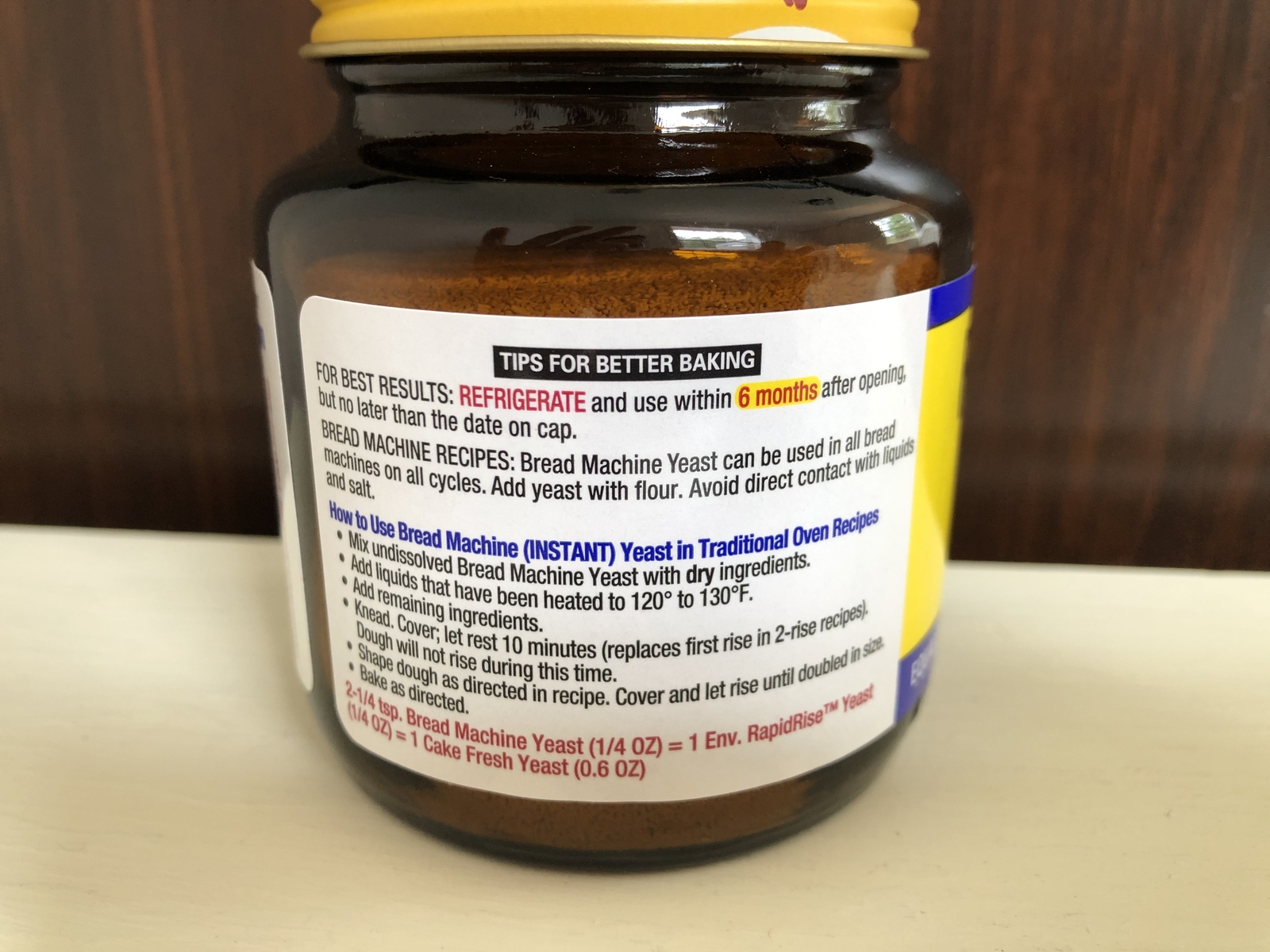 Fleischmann's Rapid Rise Bread Machine Instant Yeast 4 oz Glass Jar Exp ... Fleischmann's Rapid Rise Bread Machine Instant Yeast 4 oz Glass Jar Exp ...