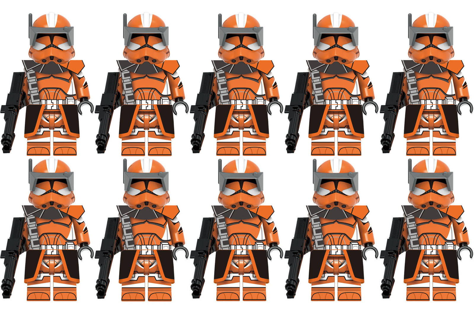 Star Wars 212th Attack Battalion Clone Trooper (invert) 10 Minifigures Lot - Building Toys & Blocks