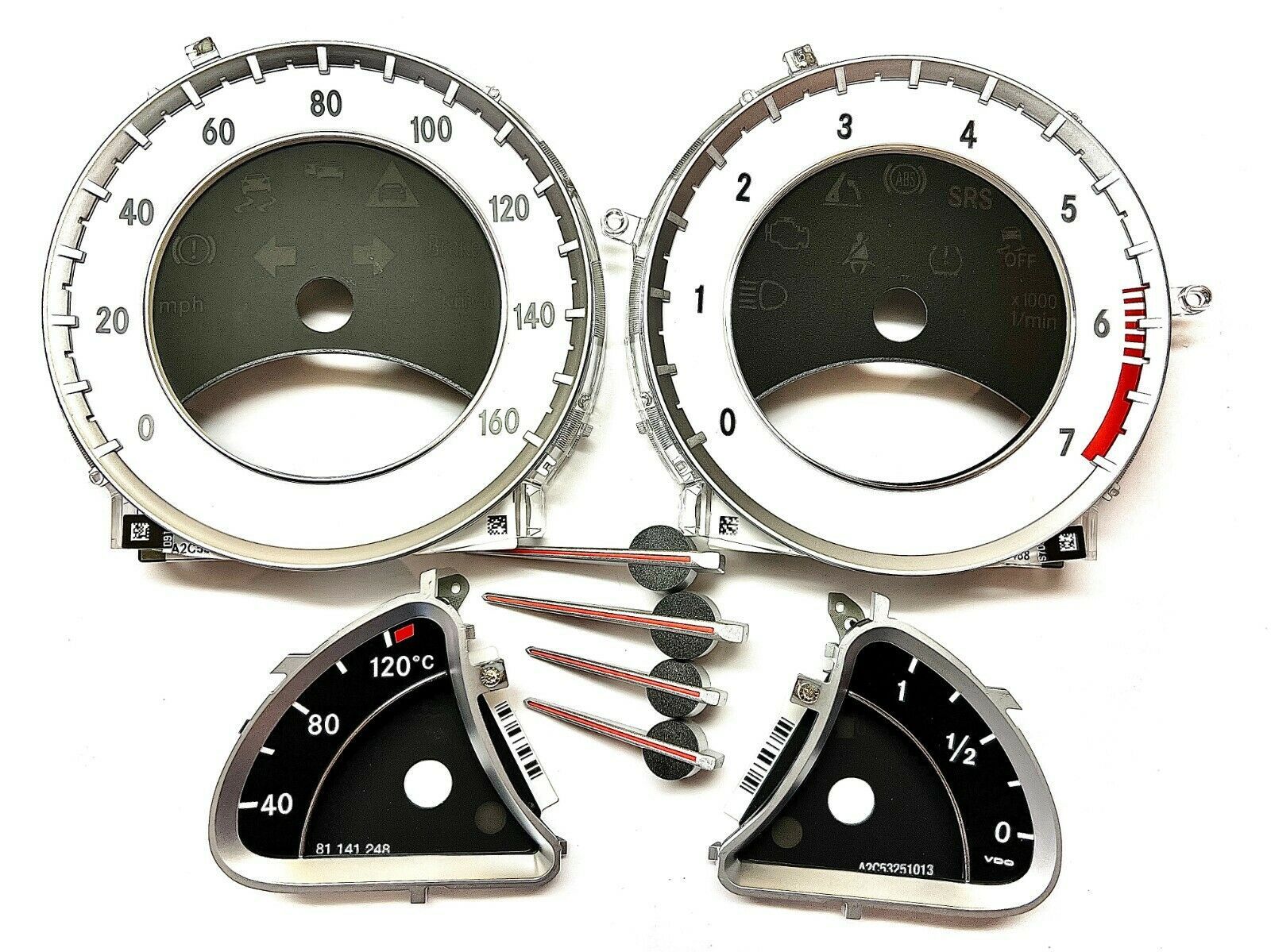 Mercedes AMG SL500 SL55 R230 Instrument Cluster Gauges Needles Original ...
