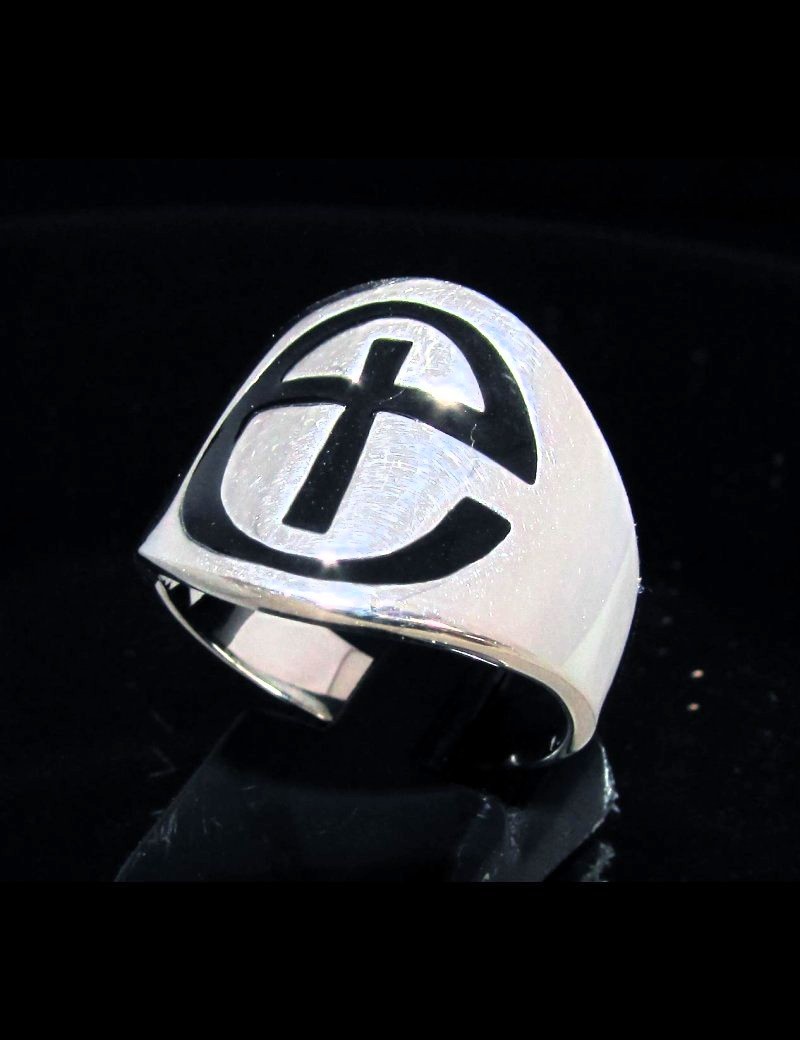 Sterling silver Anglican Cross ring Church of England religious symbol ...