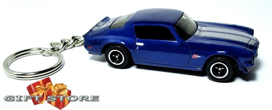 RARE KEY CHAIN 1971/1972 BLUE CHEVY CAMARO SS Z28 CHEVROLET NEW LIMITED ...
