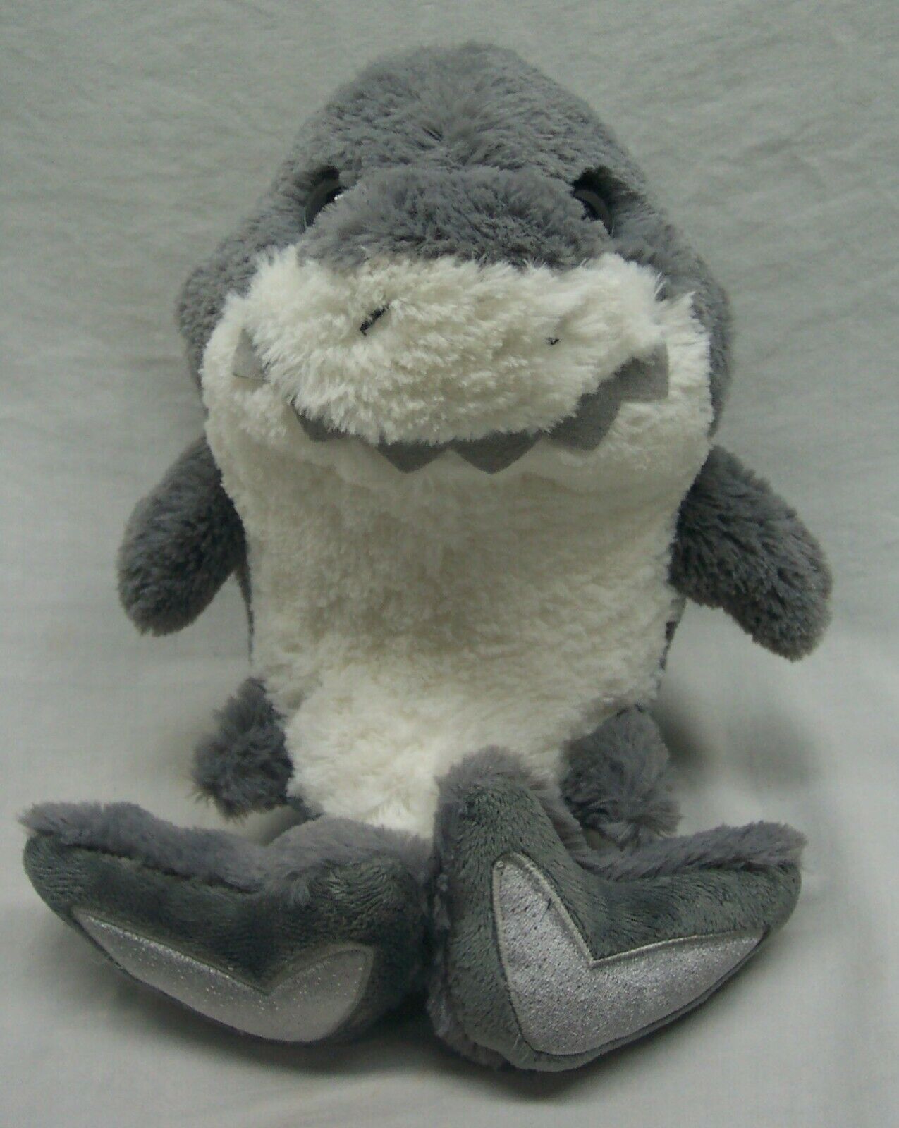 Aurora SOFT CUTE GRAY HAPPY SHARK 9" Plush STUFFED ANIMAL Toy - Aurora