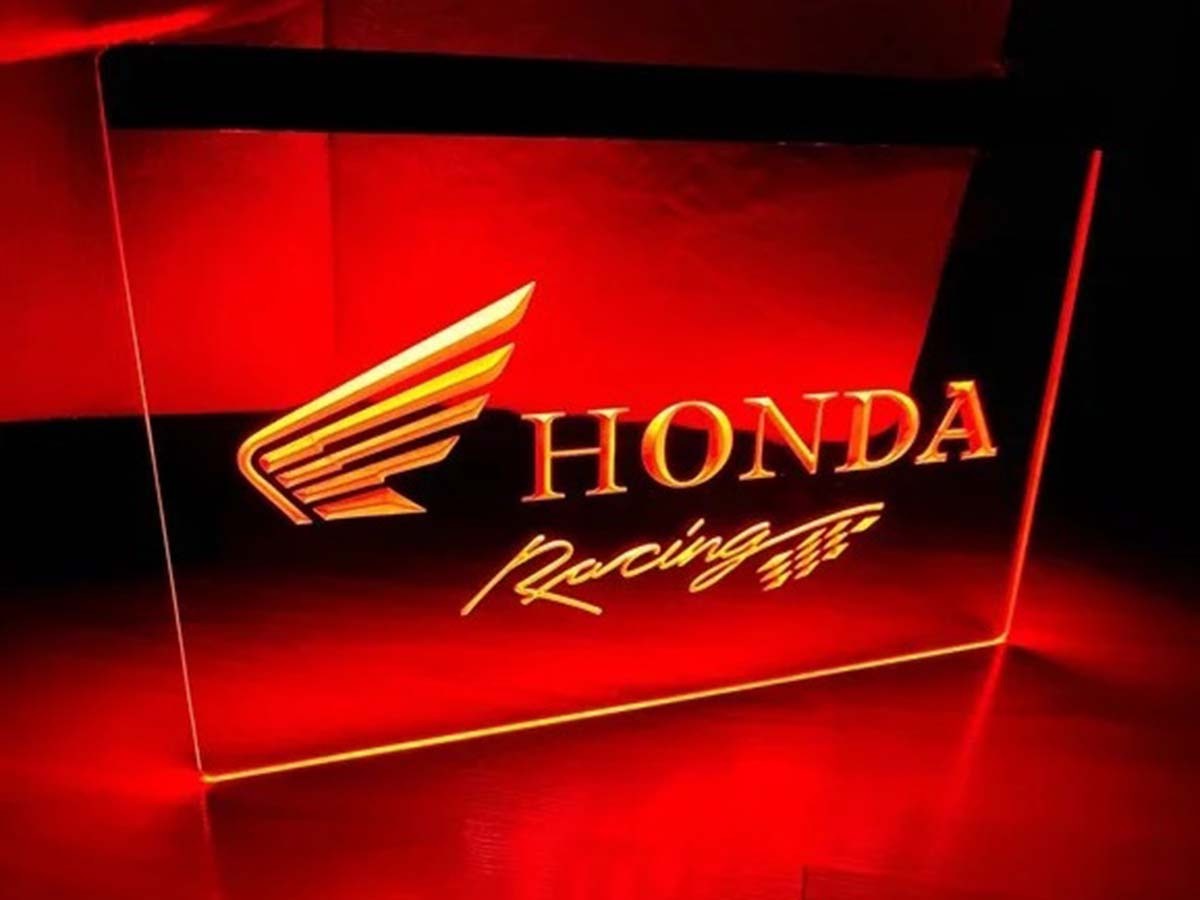 Honda Racing Led Neon Sign Hang Sign Wall Home Decor Garage Art - Other ...
