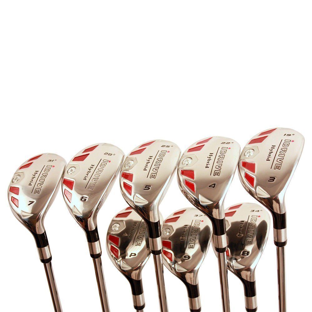 Senior Men's iDrive Hybrids Full Set (3-PW) Senior "A" Flex, Arthritic ...