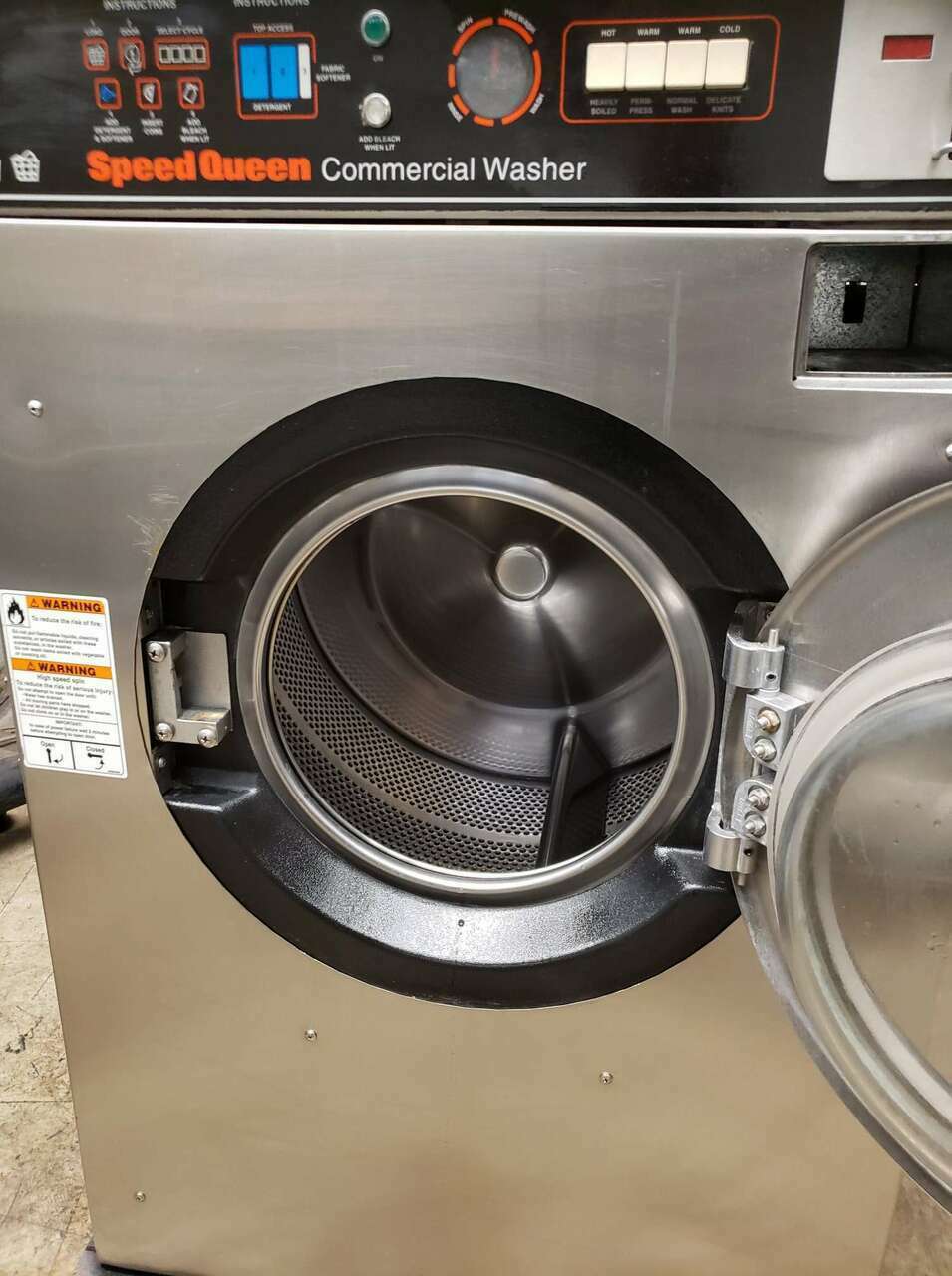 Speed Queen Coin-Op Front Load Washer, 20lb, Model: SC20MD2YU60001 ...