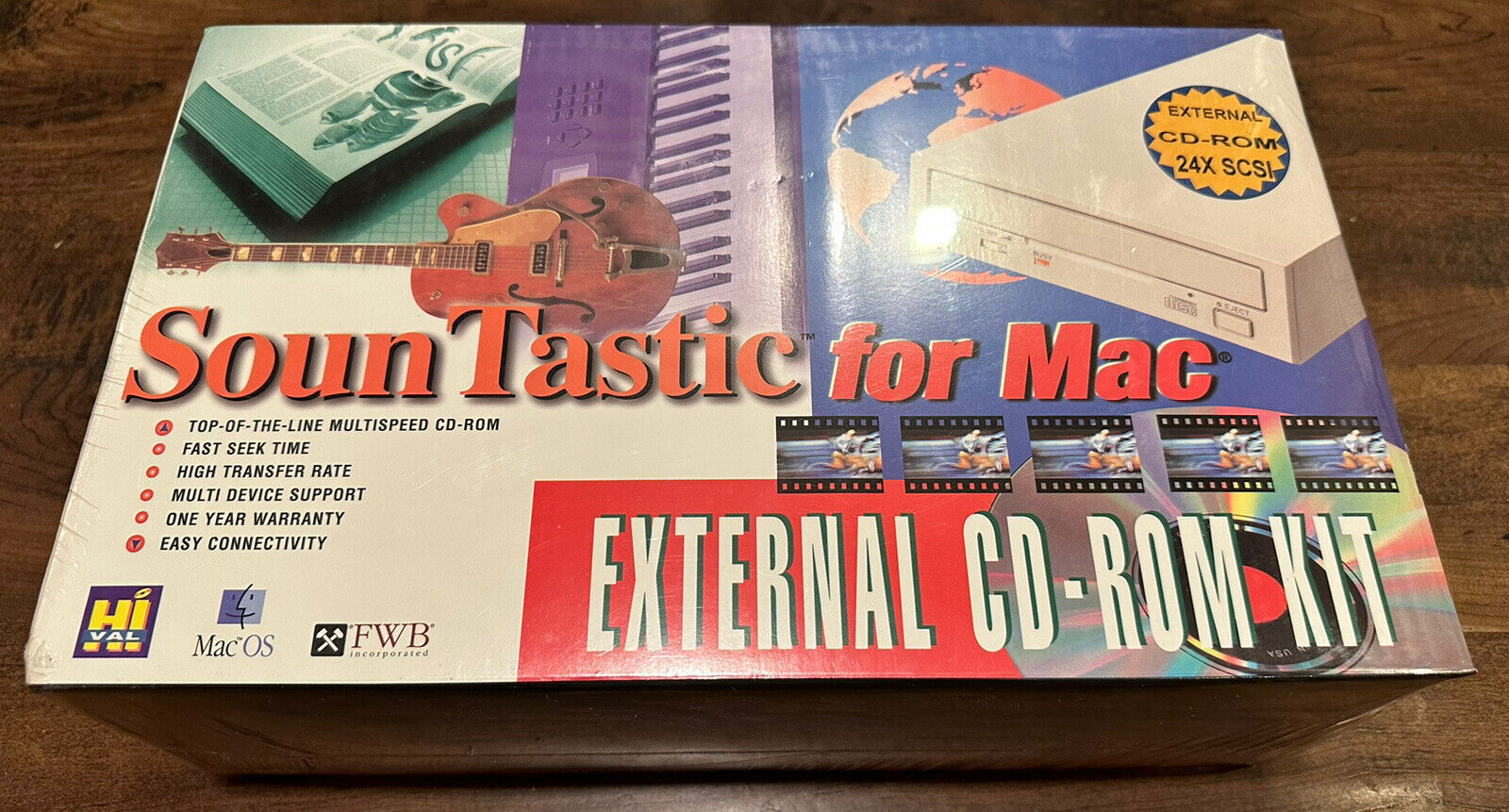 Vintage Apple Macintosh Computer HI-VAL External SCSI CD-ROM kit New in ...