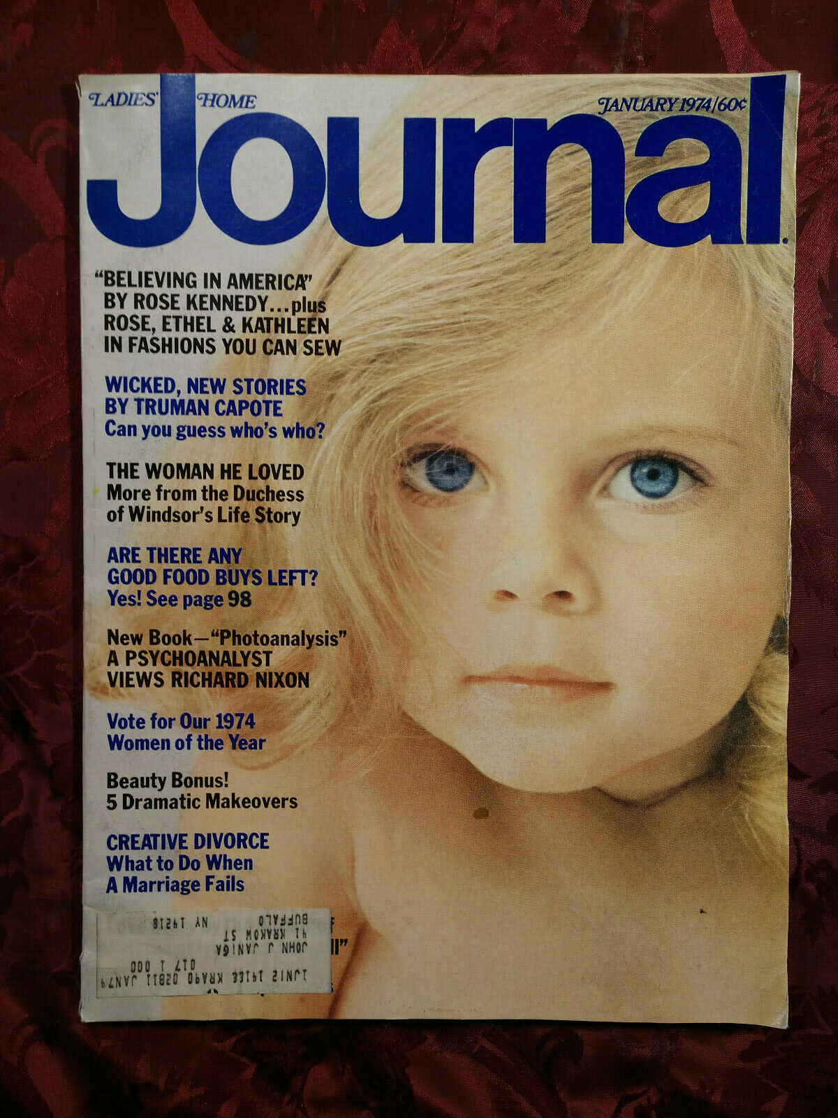 Ladies Home Journal January 1974 Truman Capote Richard Bach Yasmine ...