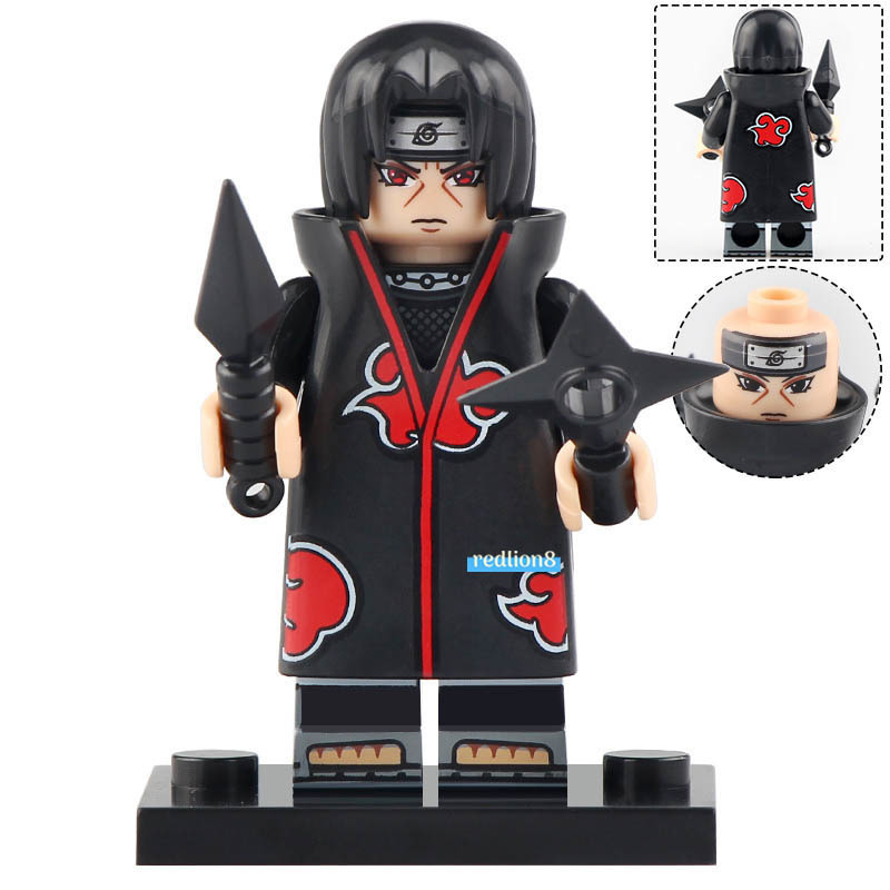 Uchiha Itachi (Akatsuki) Anime Heroes Naruto Lego Compatible Minifigure ...