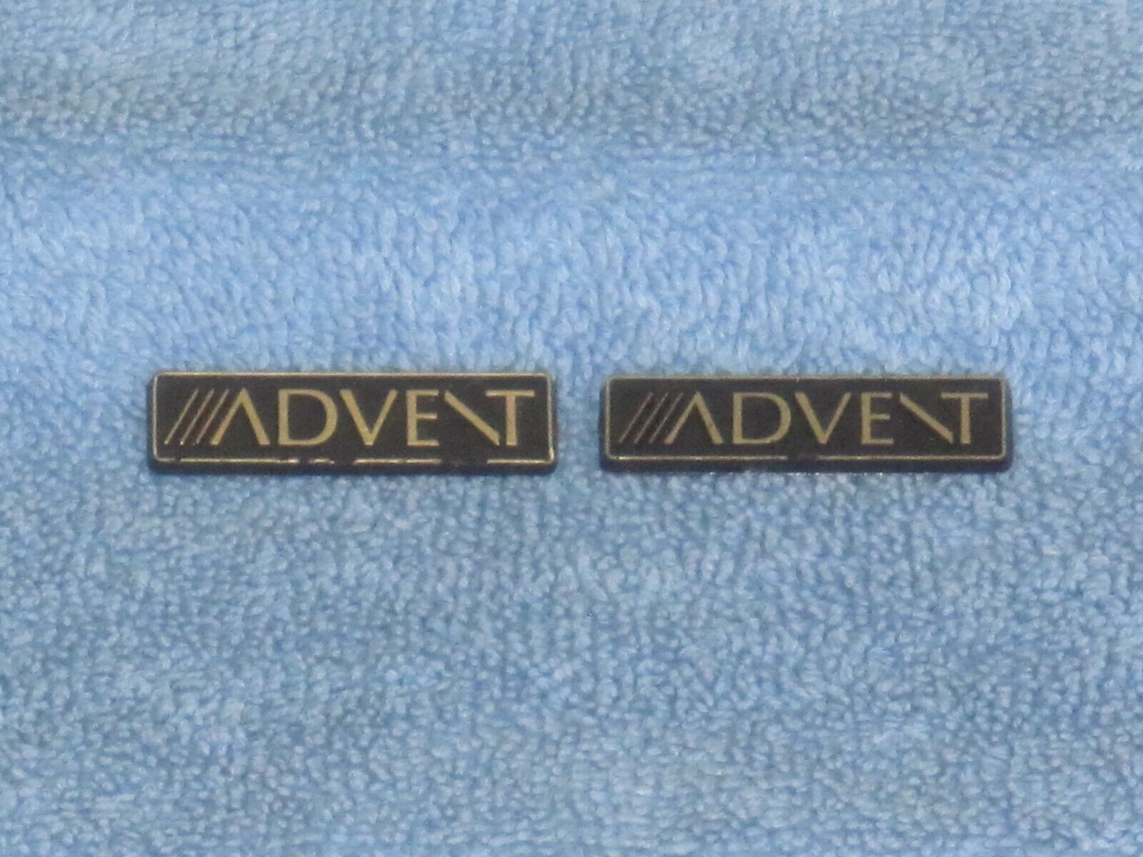 Pair BADGES LOGOS EMBLEMS for Advent Legacy I II Speakers - Others ? - Other Speaker Parts & Comp.