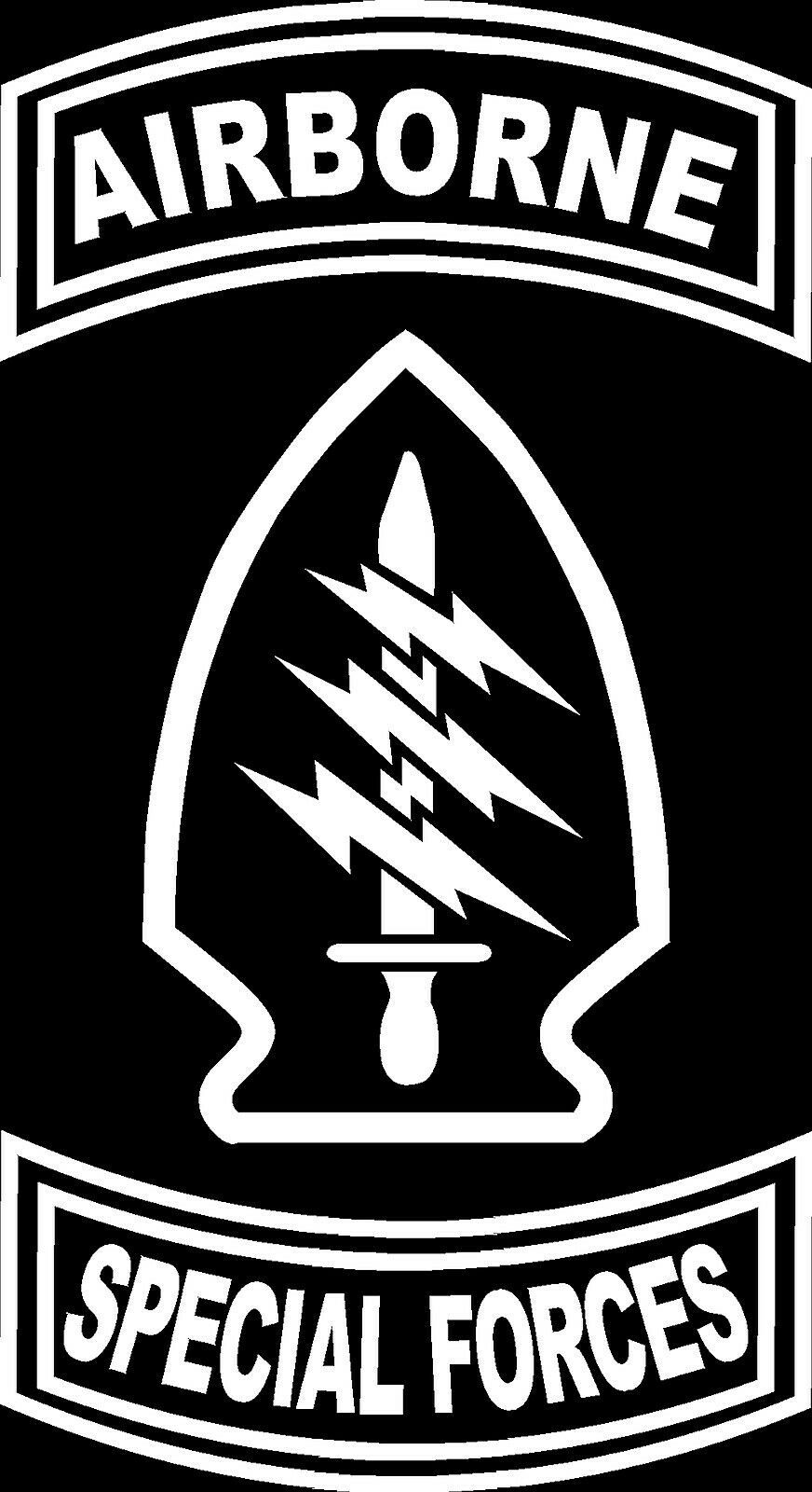US Army Airborne Special Forces Patch Cut Vinyl Window Decal Sticker US ...