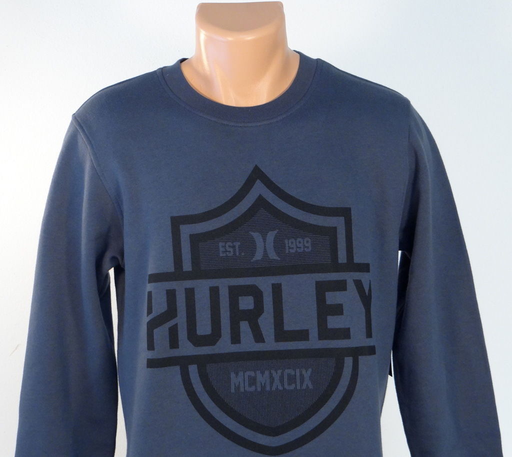Hurley Signature Gray Crewneck Pullover Sweatshirt Men's NWT - Hoodies ...