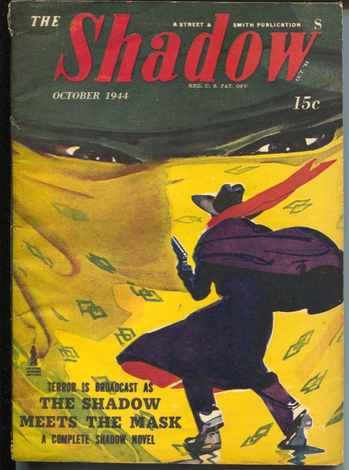 The Shadow 10/1944-The Shadow Meets The Mask-hero pulp-VG/FN - Magazines