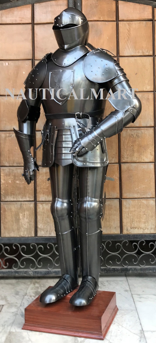Medieval Knight Halloween Full Suit Of Armor - Collectibles Armor ...