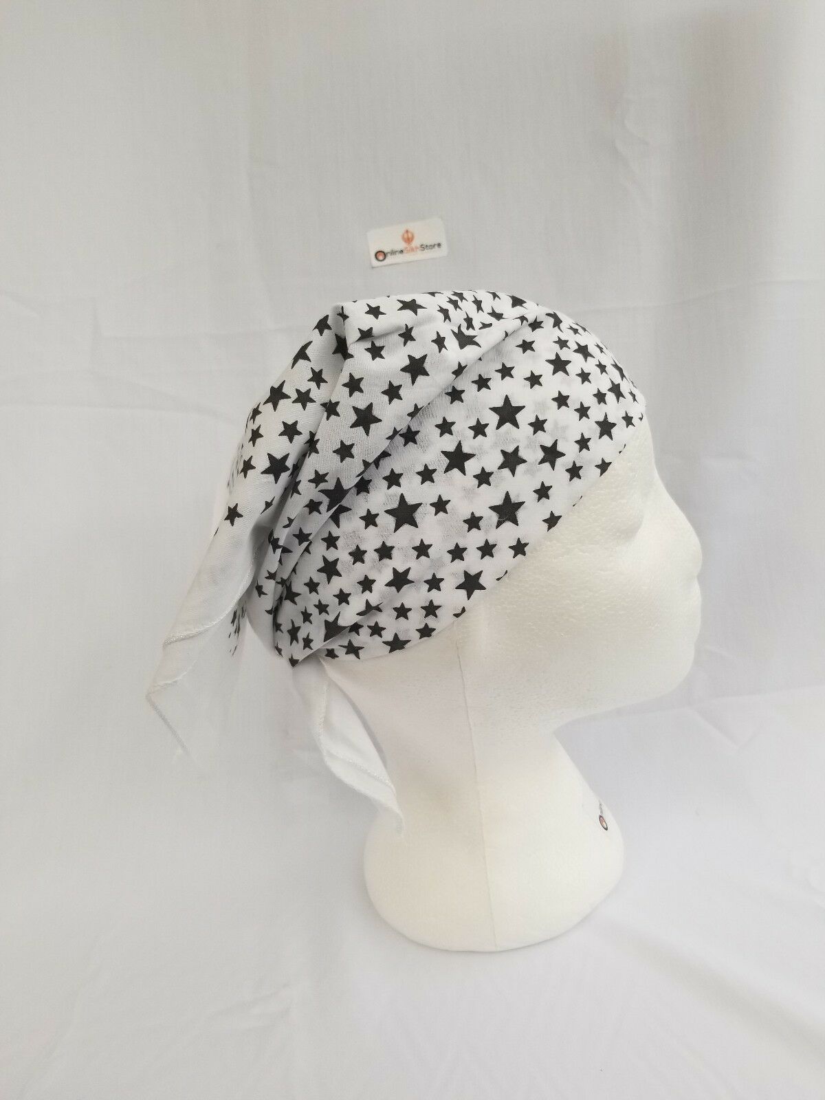 Sikh Hindu Muslim Black Stars bandana Head Wrap Gear Rumal Handkerchief ...