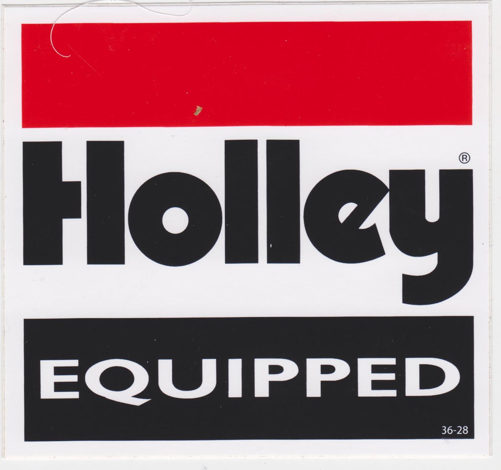 5 HOLLEY EQUIPPED STICKERS CARBURETORS DRAG RACING DECAL HOT ROD ...