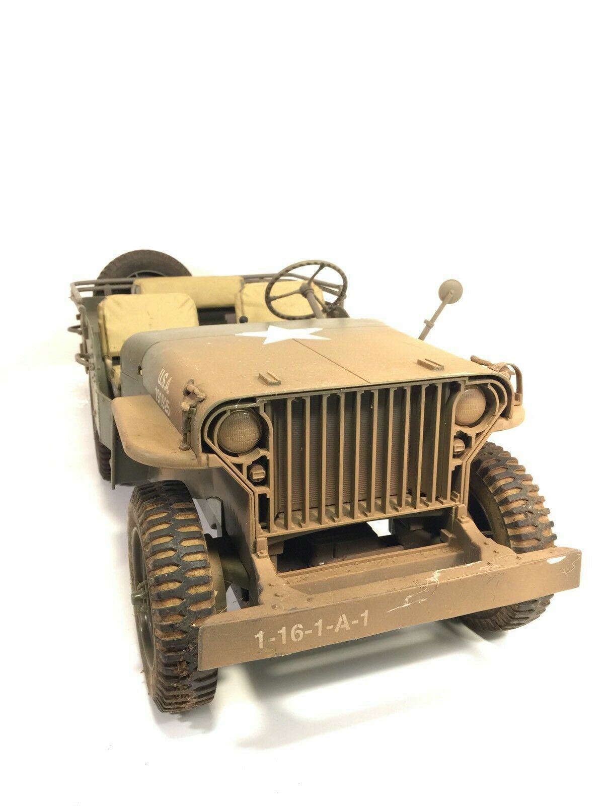 GI Joe WW2 Jeep Willys 1/6 Scale Car Vintage 2002 Hasbro Rapid Assault ...