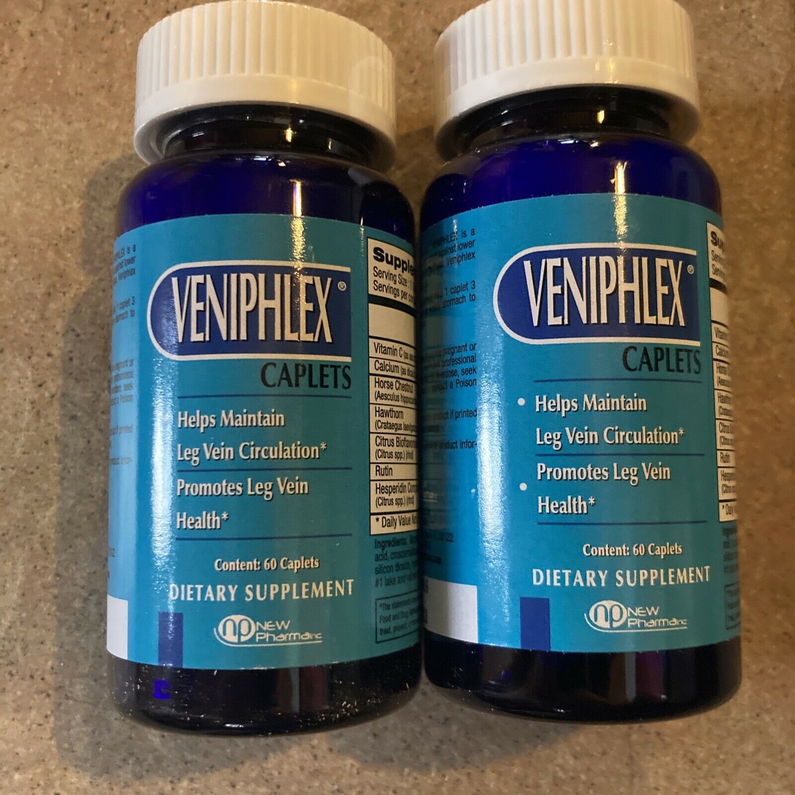 2X Veniphlex Promotes Leg Vein Health & Circulation 120 Caps NEW Exp 12 ...