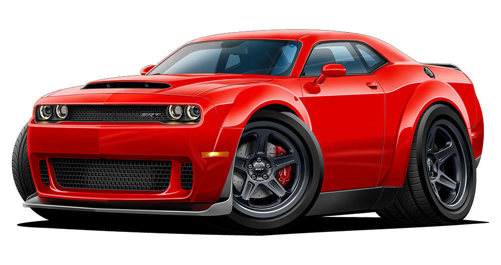 2018 Dodge DEMON Challenger HEMI 707hp Supercharged Wall Decal Sticker ...