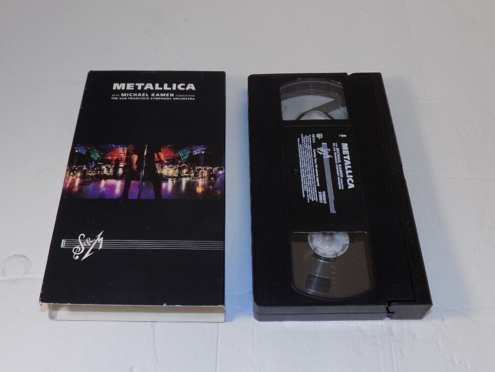 Metallica S&M VHS with Michael Kamen The San Francisco Symphony Orchestra 1999 - Artists M