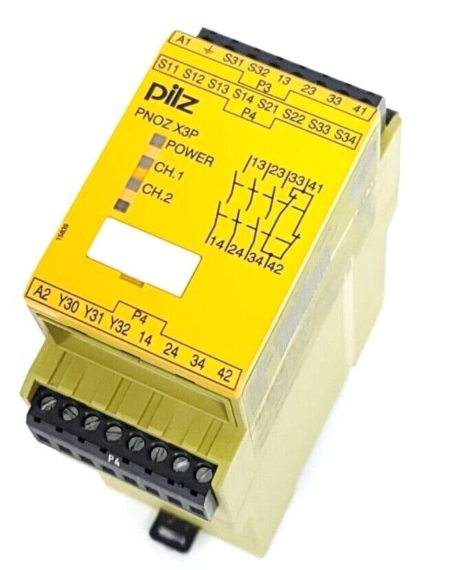 PILZ PNOZ X3P 24-240VACDC 3n/o 1n/c 1so SAFETY RELAY 777313 PNOZX3P ...