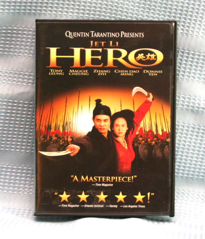 Hero DVD Jet Li, Tony Leung Chiu Wai, Maggie Cheung, Ziyi Zhang, Donnie ...