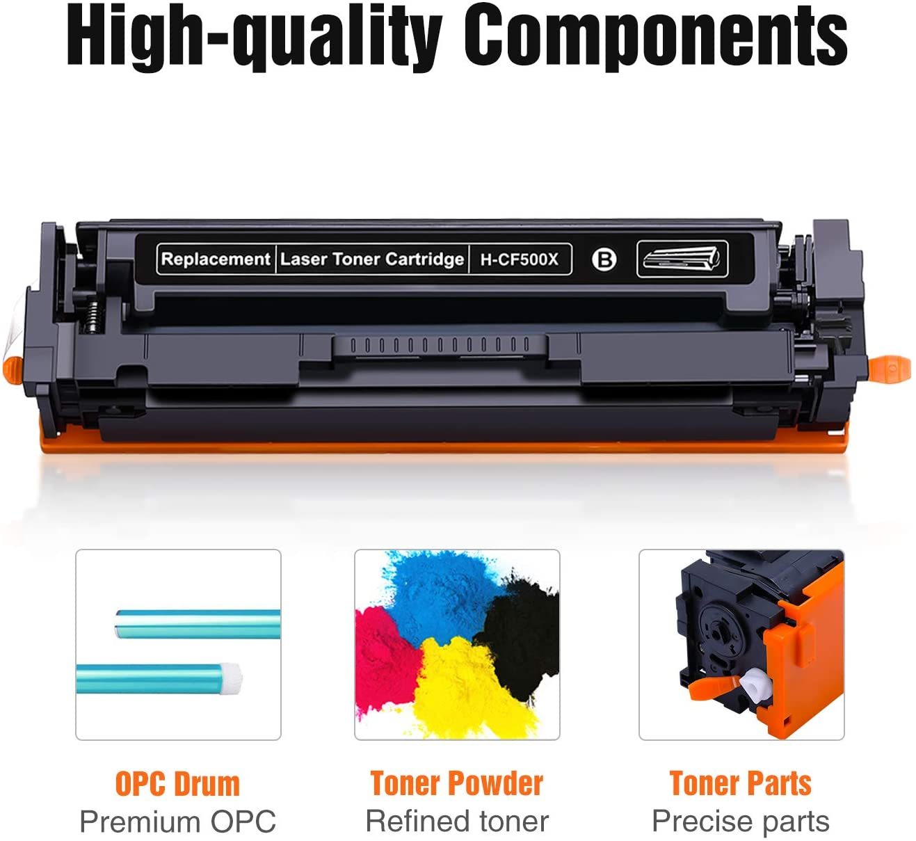 HP 202X High Yield Set/4 HP Laserjet Pro MFP M281fdw M281cdw M281fdn ...