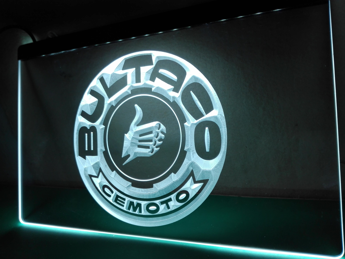 Bultaco Cemoto Illuminated Led Neon Sign Home Decor, Garage, Lights ...