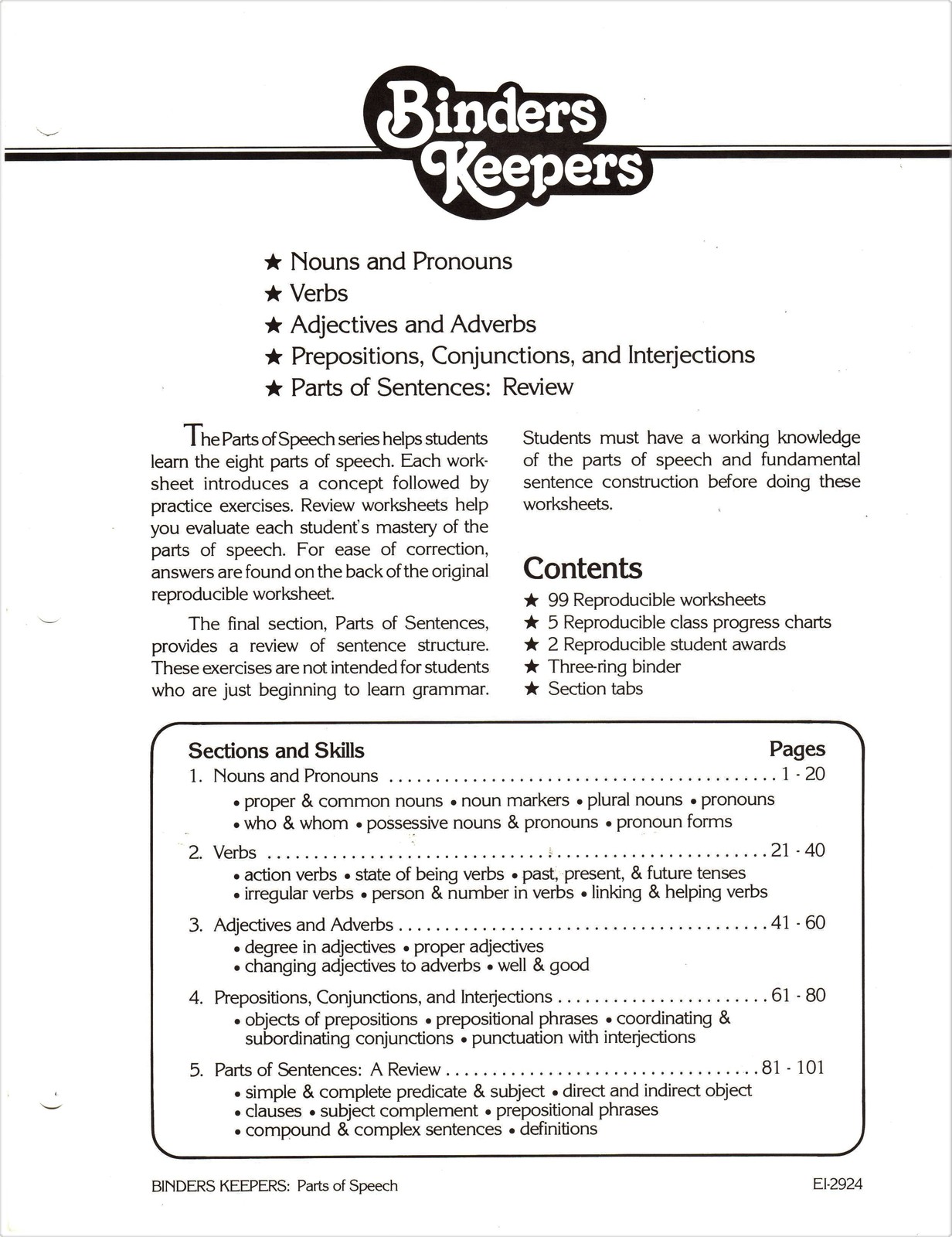 Parts Of Speech By Educational Insights School Textbooks Study Guides parts-of-speech-by-educational-insights-school-textbooks-study-guides