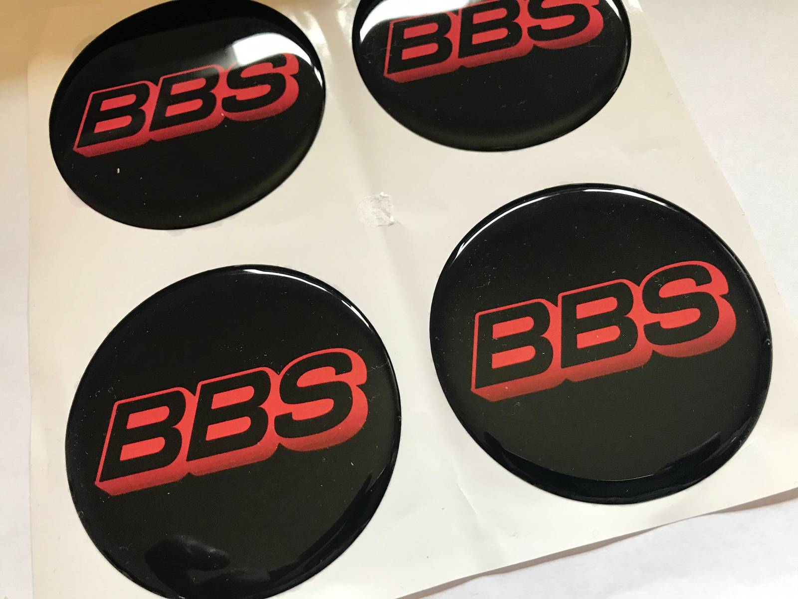 4X50 MM Silikone Stickers BBS domed for wheel rim center caps - Decals ...