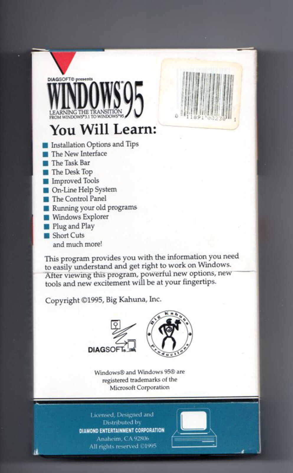 Vintage Windows 95 Training VHS Video Set of 2 tapes - Vintage Manuals ...