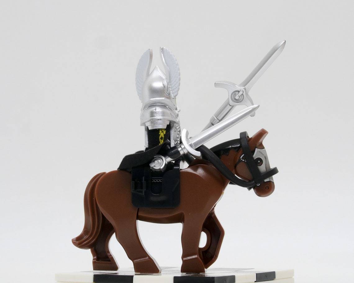 Lord of the Rings Gondor Fountain Guard Cavalry Minifigures Horse ...