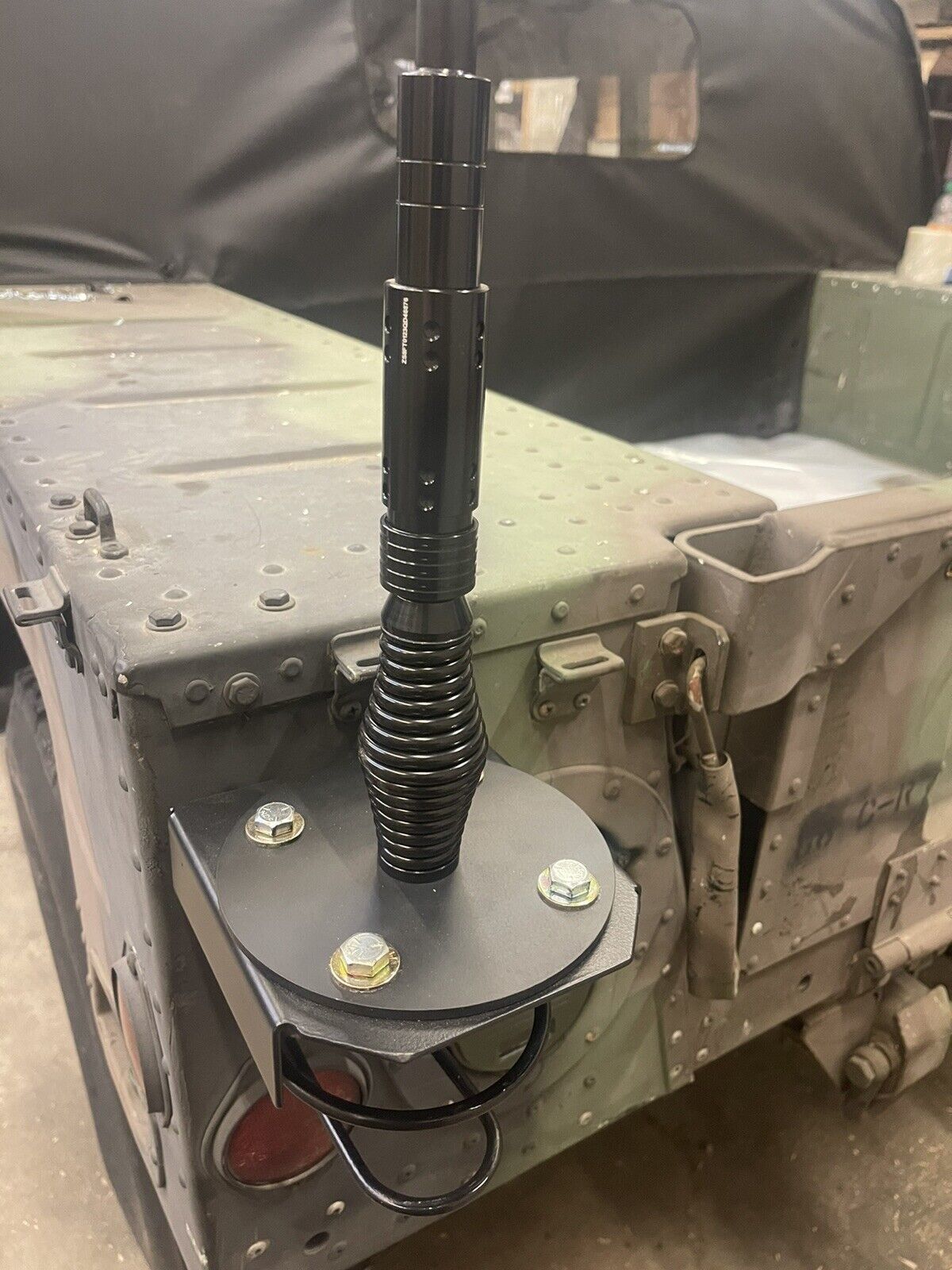 New Military Antenna, Base and Mounting Bracket Kit Not OEM Fits HUMVEE ...