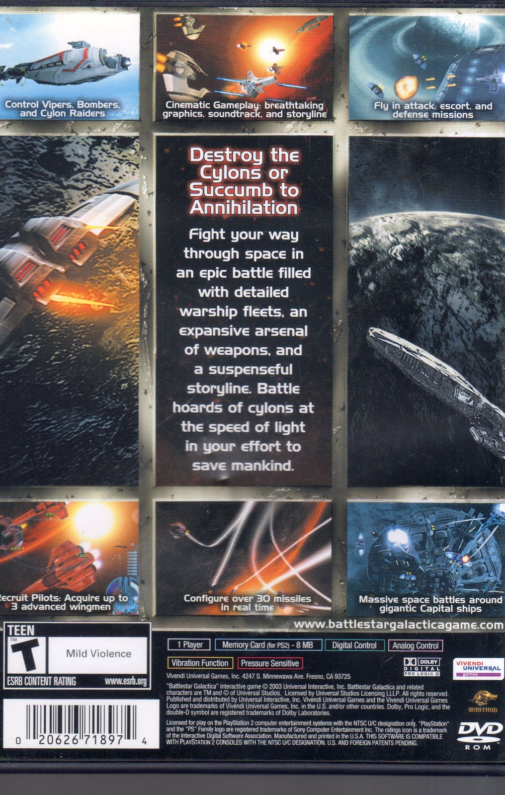 Battlestar Galactica - PlayStation 2 - Video Games