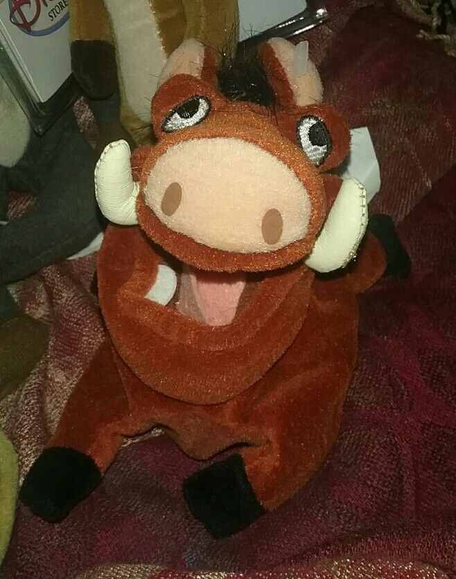 Disney Lion King Movie Bean Bag Plush~PUMBAA~Wart Hog~DISNEYLAND~HTF ...