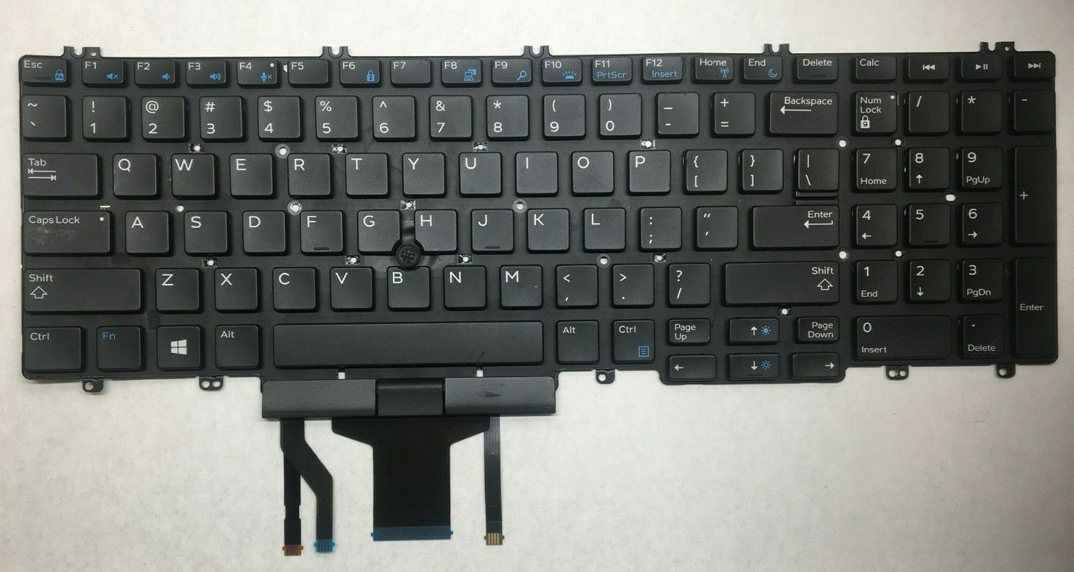 Genuine Dell Precision 7530 15.6" Black Laptop Backlit US Keyboard ...