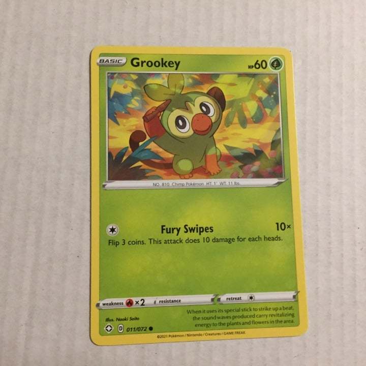 2020 Pokemon Grookey & 2021 Thwackey Cards - Trading Card Lots