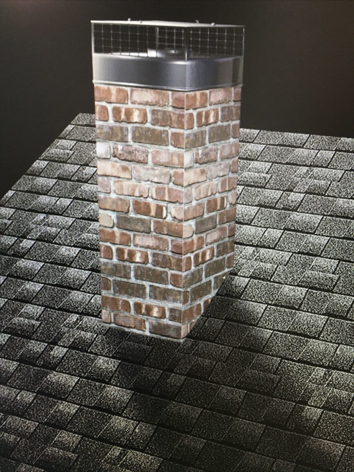 Chimney Housing Kit Faux Chimney Cover FULL KIT Brown Brick BB1 72 ...