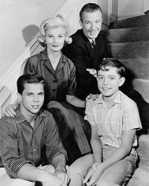 Leave it To Beaver classic Cleaver family portrait on stairs 8x10 inch ...