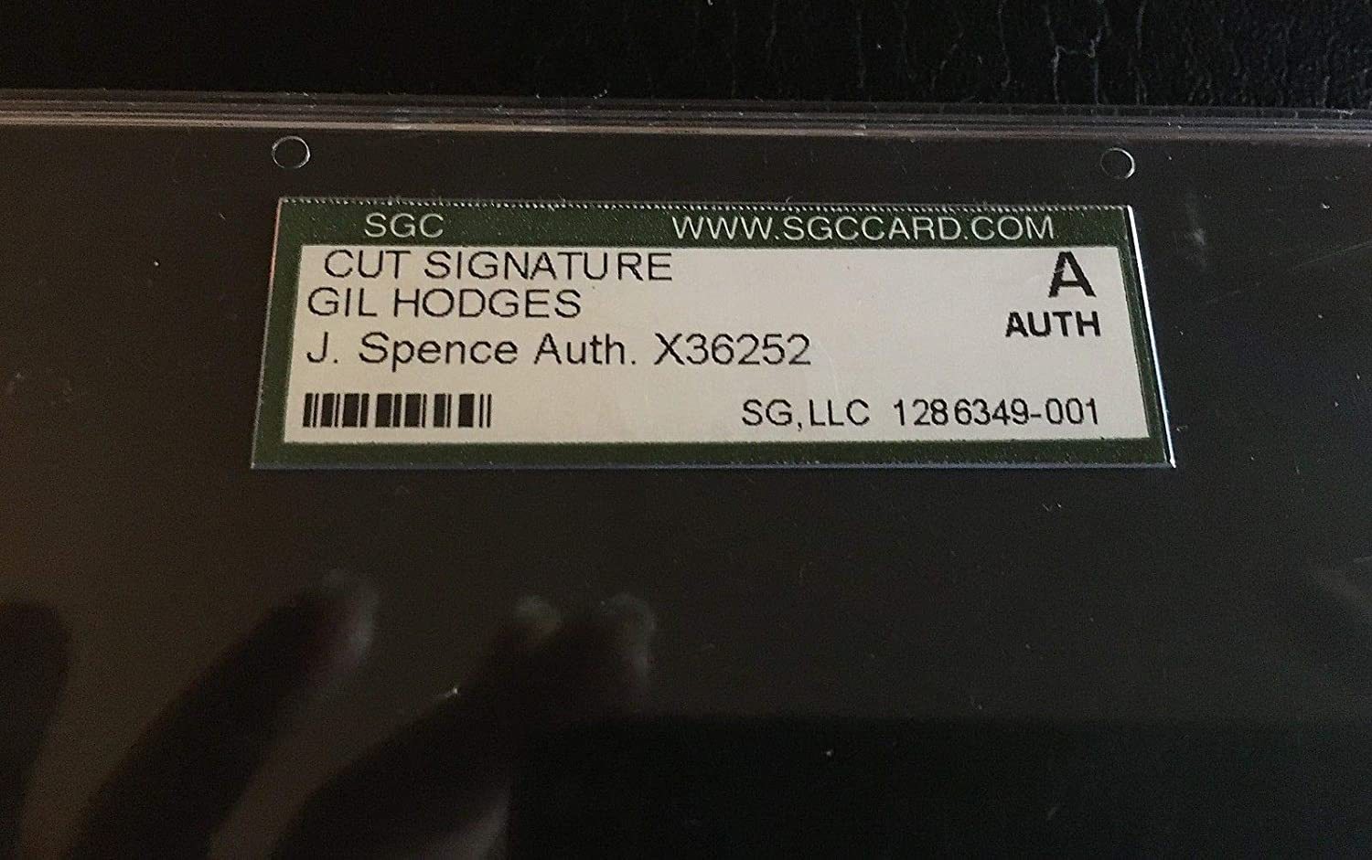 Gil Hodges Authentic Cut Signature Autograph JSA SGC Signed Auto New ...