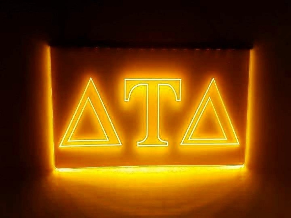 Delta Tau Delta Logo LED Neon Sign Hang Wall Decor, Light Décor Art ...