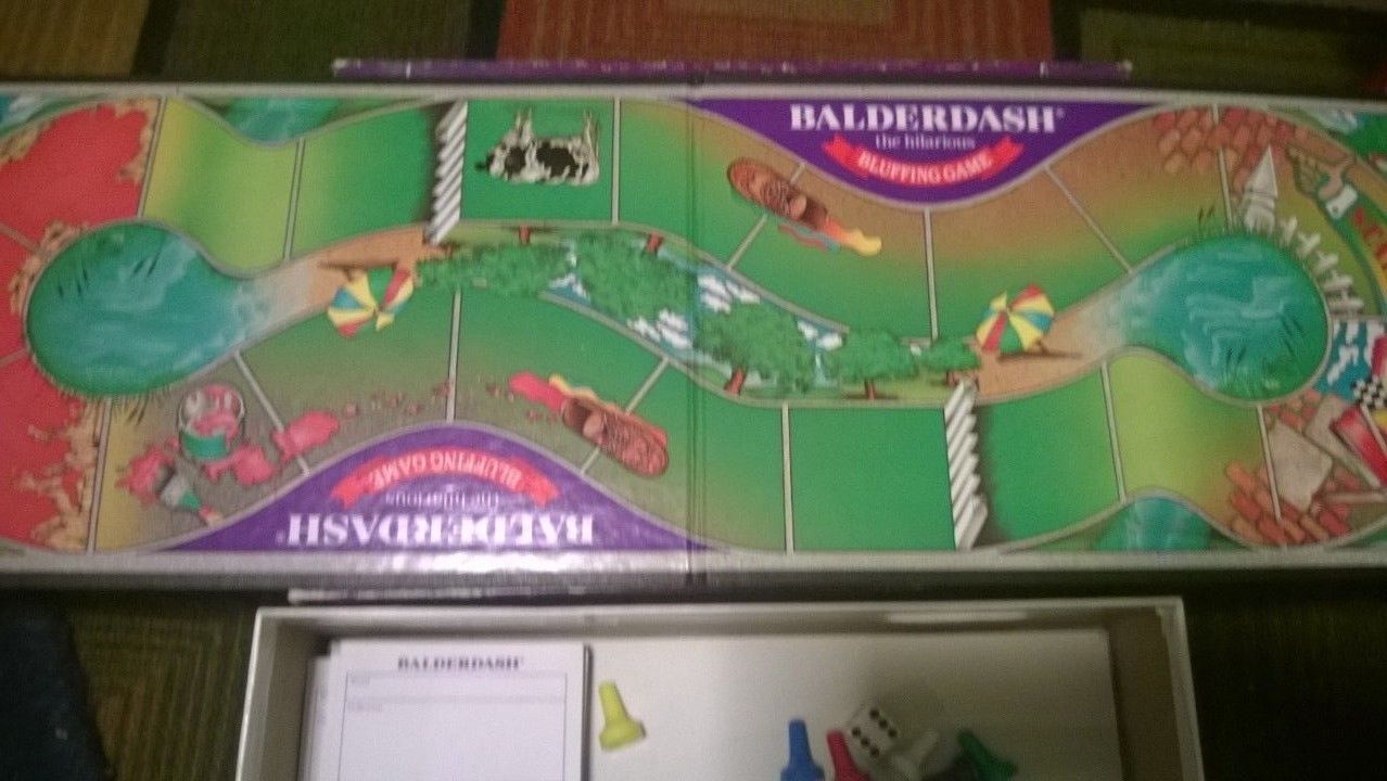 BALDERDASH 1984 HILARIOUS Bluffing Word Board Game COMPLETE Gameworks ...