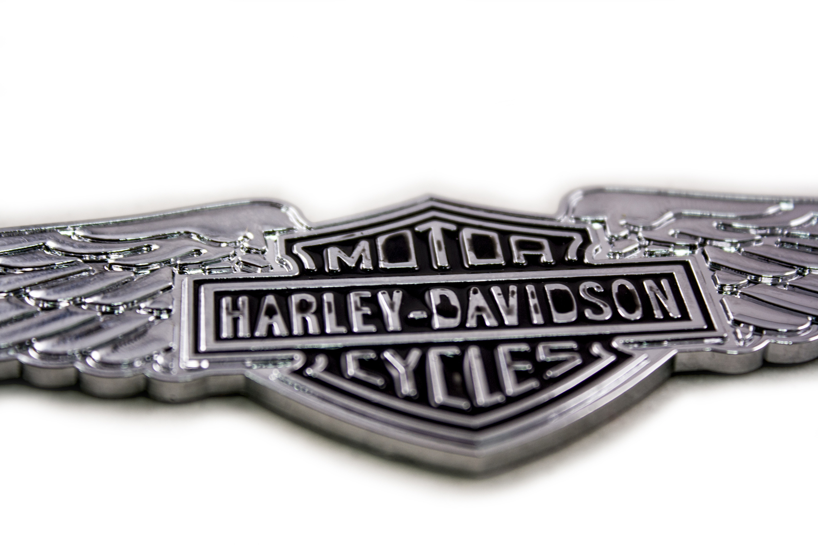 Harley Davidson Metal Chrome GasTank Emblem Badge Logo Decal Sticker ...