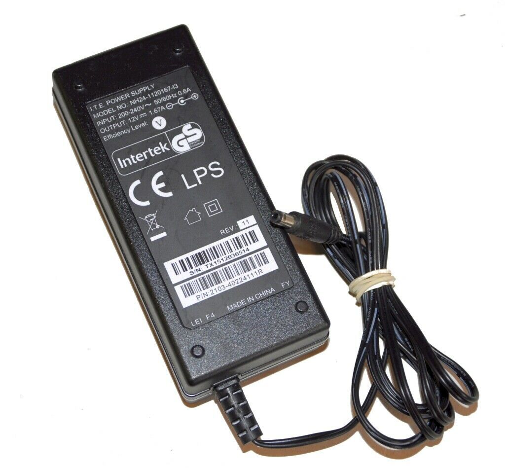 INTERTEK 12V 1.67A 20W power supply + CABLE /#.8 4489 - Other Power ...